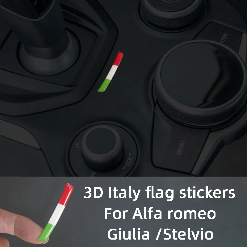 Gear-Shift-Panel-3D-Italy-National-Flag-Decoration-Car-Stickers-For ...