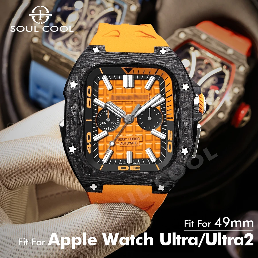 Modification-Kit-For-Apple-Watch-Ultra-49mm-Ultra-2-Carbon-Fiber-Case ...