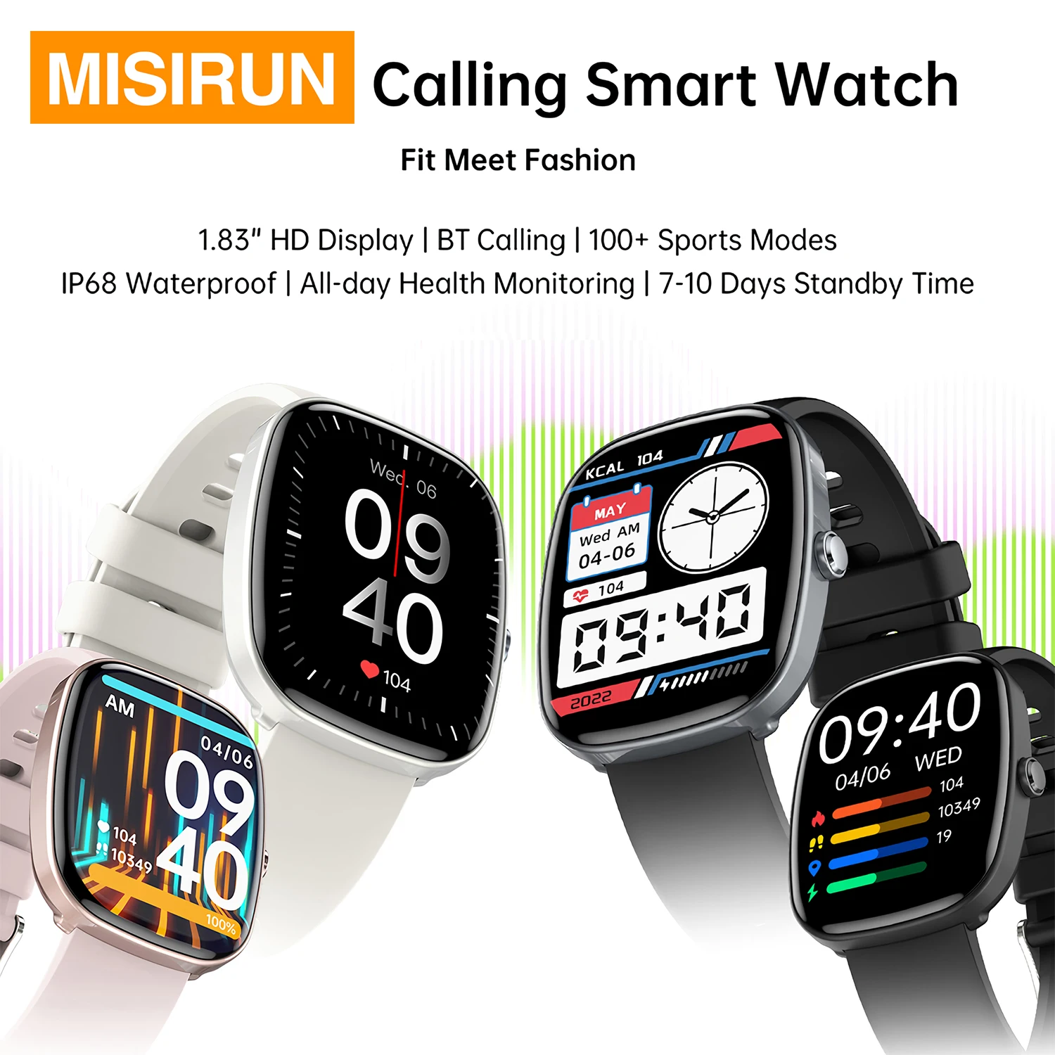 MISIRUN-Bluetooth-Call-Fitness-Smart-Watch-1-83-Inch-100-Sports-Modes ...