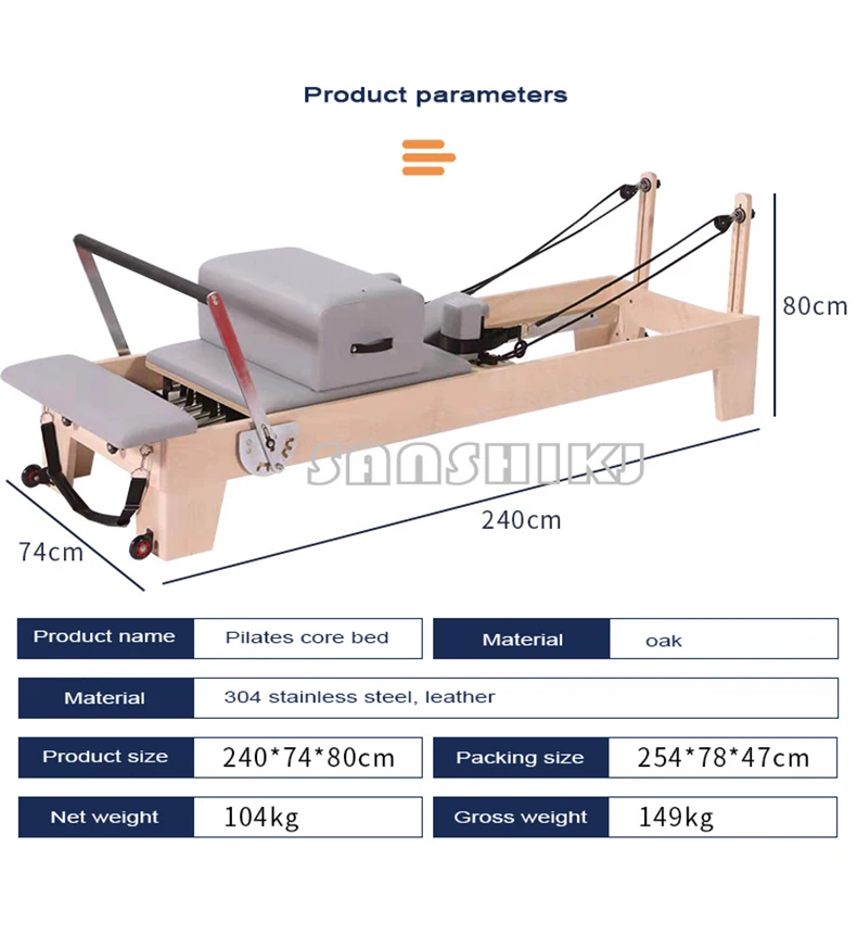 The Reformer Pilates Bed Full Body Core Training - FitMed