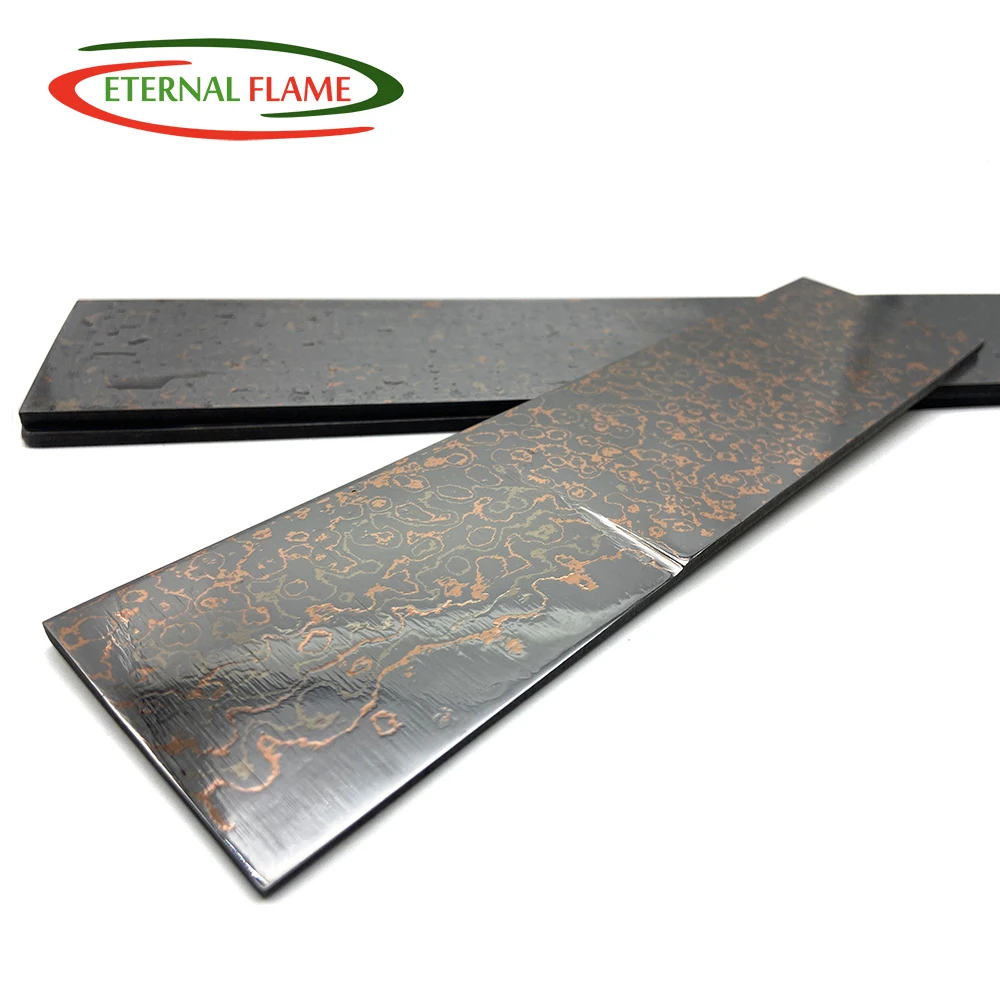 Rainbow-Damascus-Steel-Three-Color-Damascus-Billet-Plate-Stainless ...