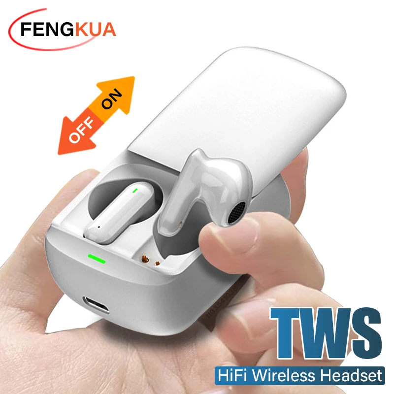 LY19 TWS Bluetooth Earphone Sliding Cover Wireless Headset In-ear ...
