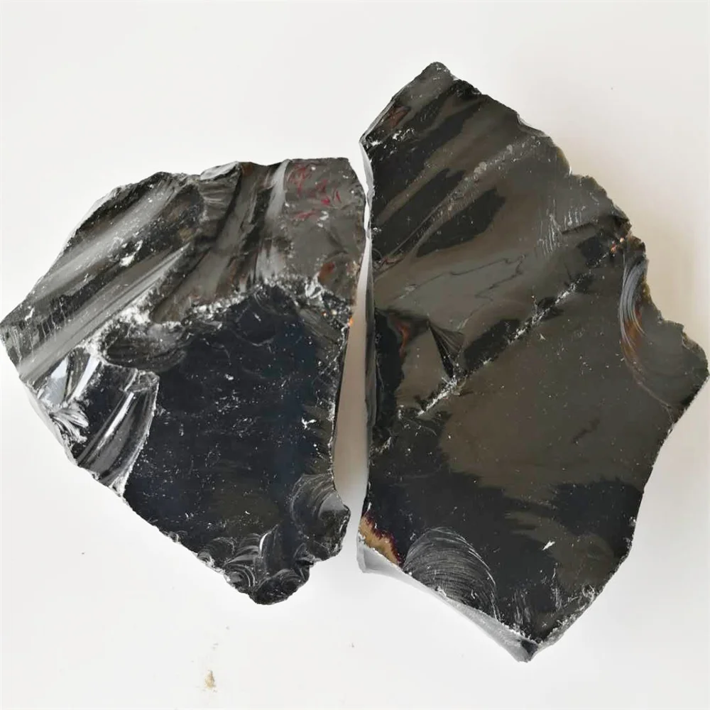 Natural Obsidian Raw Stone Large Ore Specimen Crystals Raws Stones ...