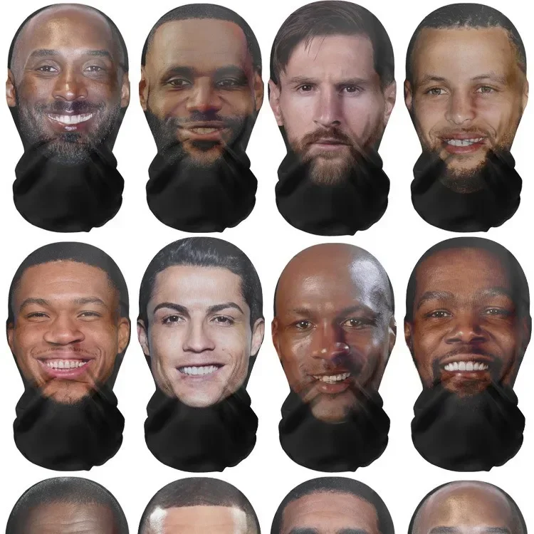 New 3D Printed Kanye Mask Elastic Mesh Full Face Mask for Men Women ...