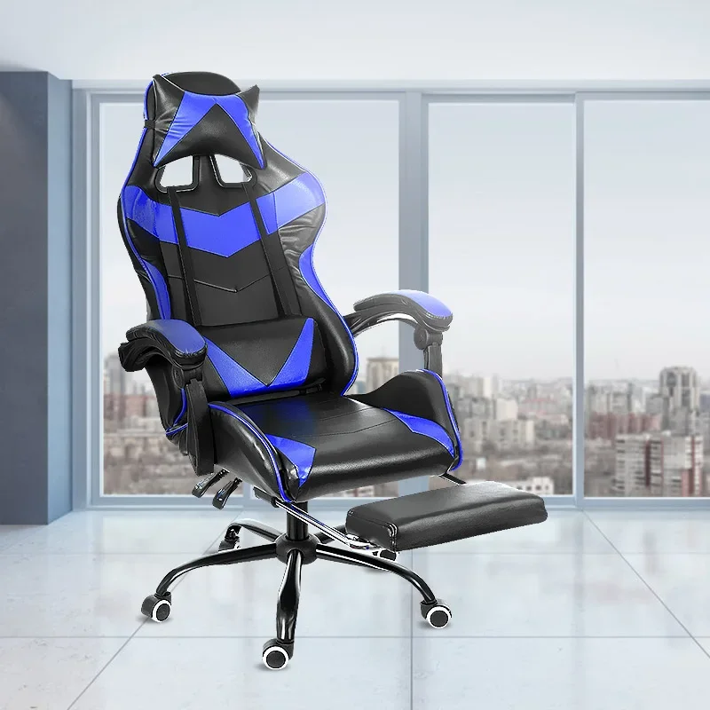 Leather-Office-Gaming-Chair-Home-Internet-Cafe-Racing-Chair-Gaming ...