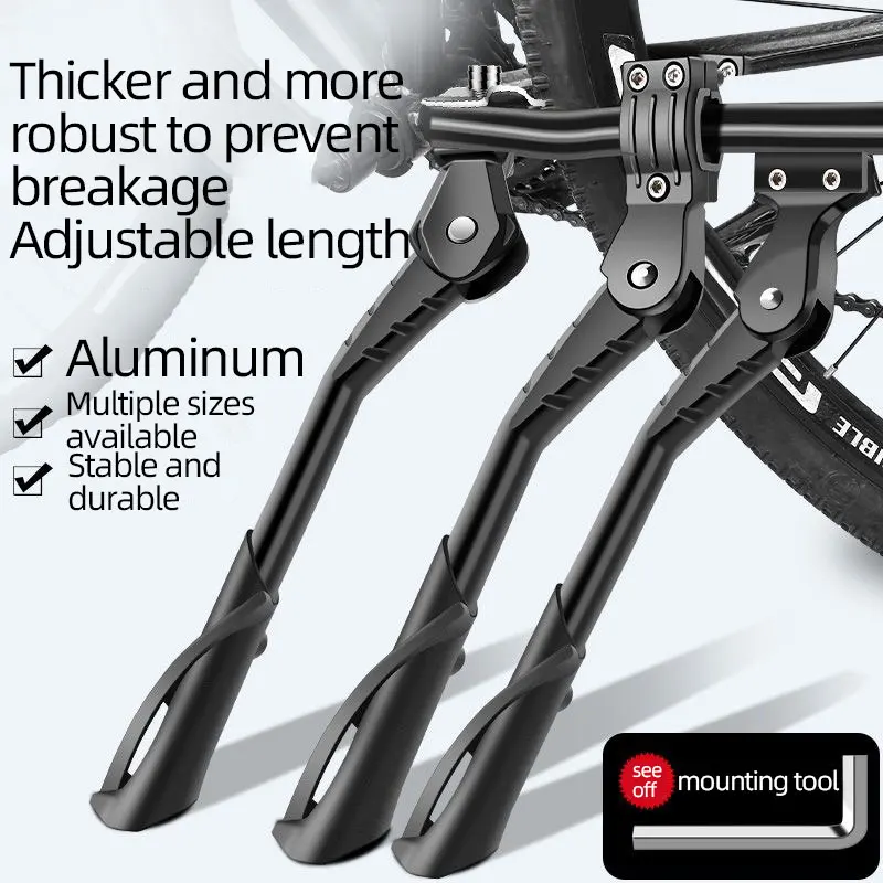 24-29-Inch-Bicycle-Kickstand-Adjustable-Bicycle-Parts-Aluminum-Alloy ...