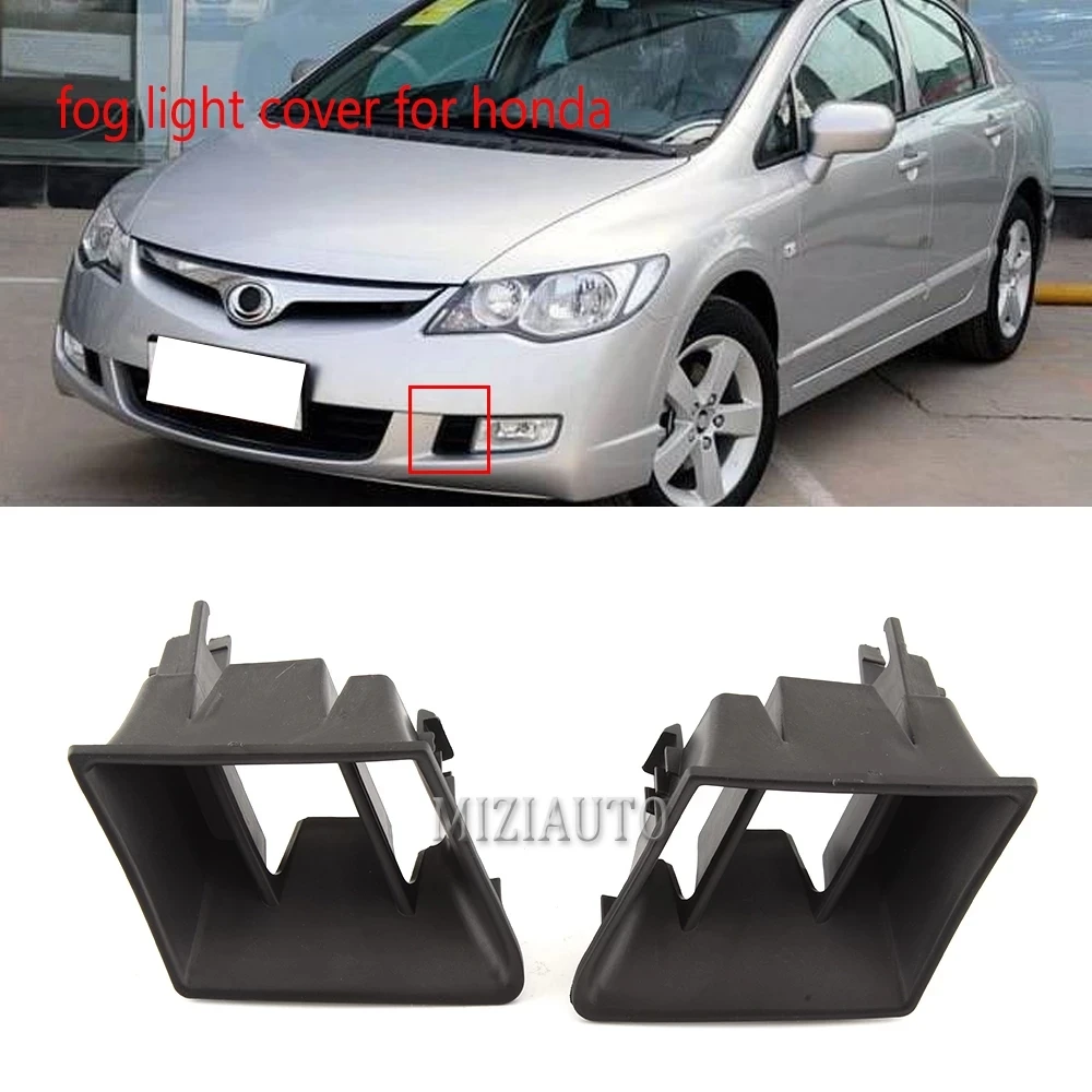 Front Bumper Fog Lights Cover For Honda Civic Fd2 2006 2007 2008 2009 ...