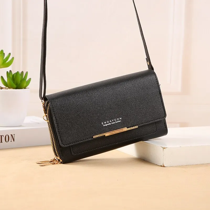 Women Solid Color Multi Functional Shoulder Bag Korean Version Fashion ...