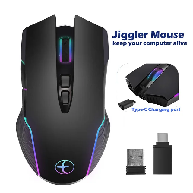 2.4G Wireless Mouse Type-C for Macbook Laptop Computer Silent Click ...