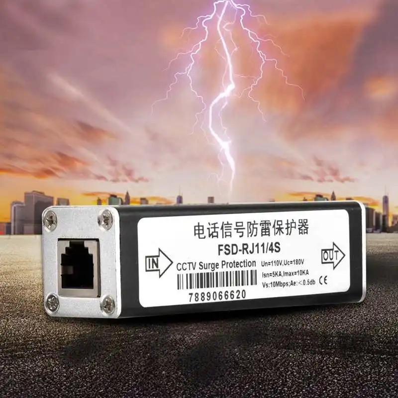Cctv Power Surge Protection Anti -Thunder Device Arraster Protector ...
