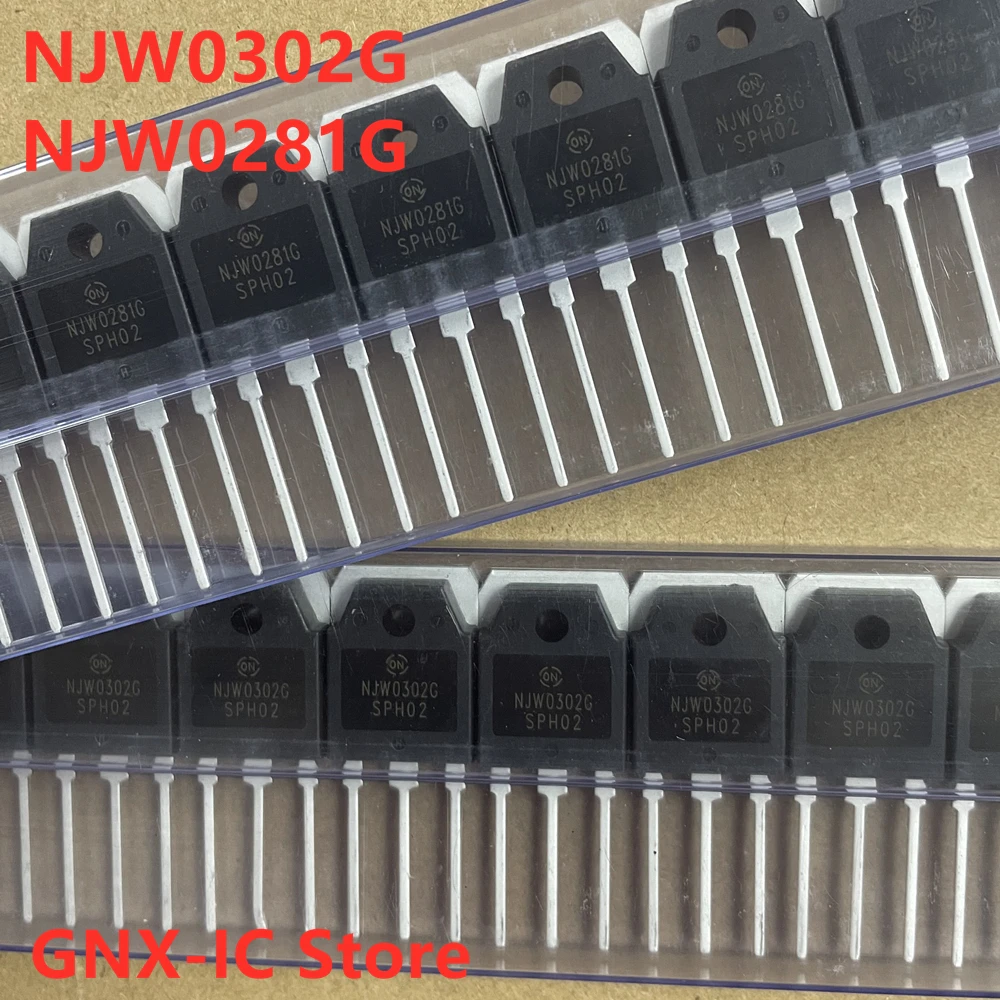10pcs/lot 100% Real Original New Njw0281g Njw0302g 15a 250v 150w Npn Pnp Imported Audio ...
