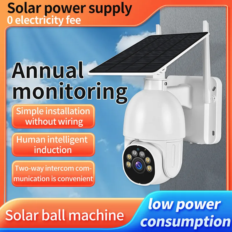 Tuya Smart Solar IP Camera Outdoor Low Power WIFI Dome 1080P HD 360 ...