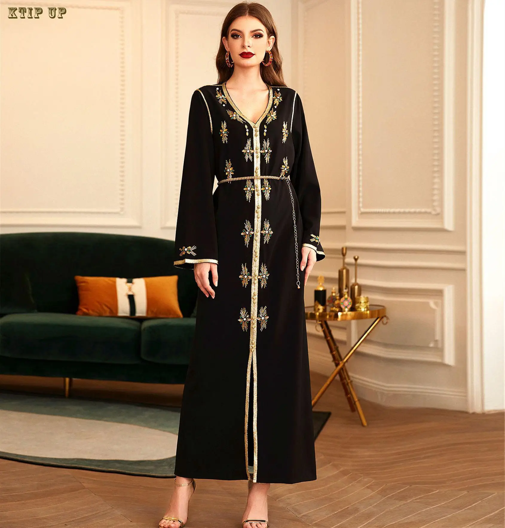 Moroccan-Djelleba-Hooded-Abayas-For-Women-Handcraft-Diamonds-Dubai ...