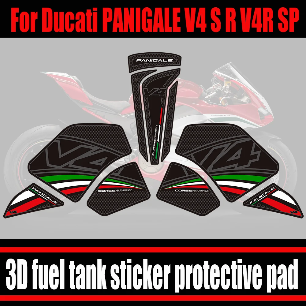 NEW-Motorcycle-3D-Stickers-For-Ducati-PANIGALE-V4-S-R-V4R-SP-1100 ...