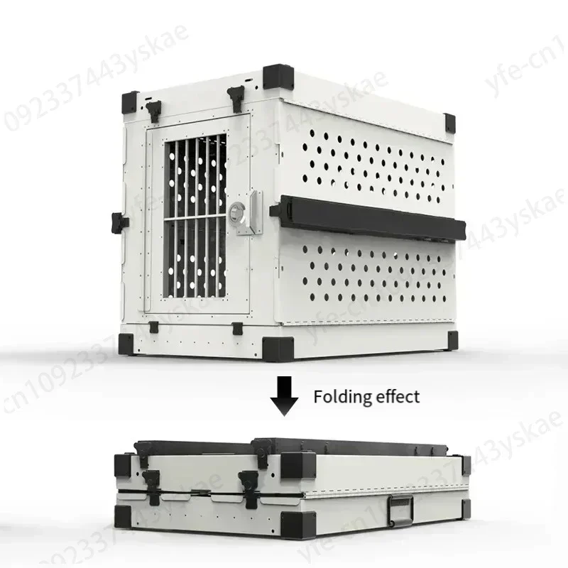 Heavy-Duty-Fully-Collapsible-Dog-Crate-Aluminium-Alloy-Medium-and-Large ...