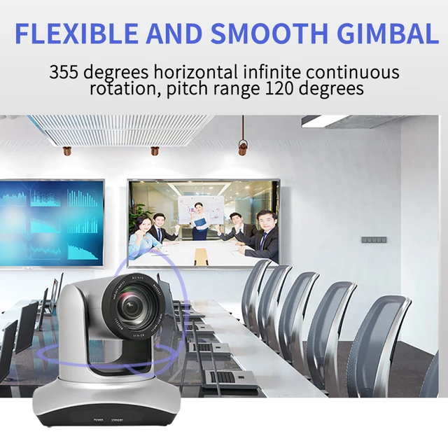4K Conference PTZ Camera 12x Zoom Live Streaming USB3.0 HDMI for ...