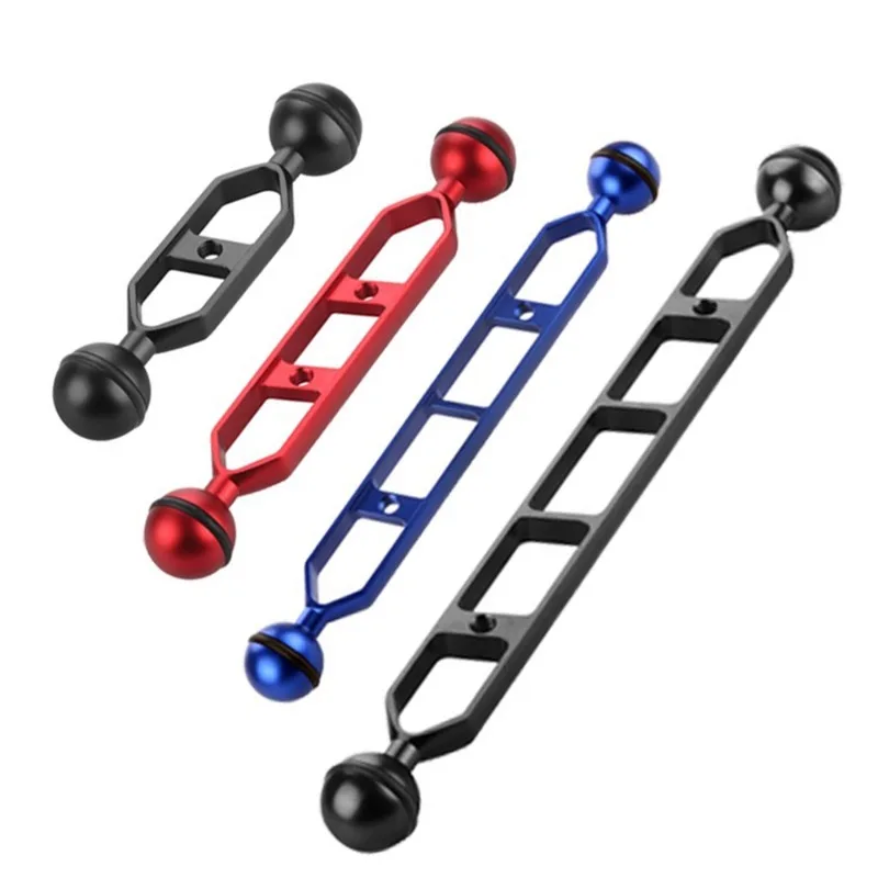 Aluminum Underwater Dual Ball Head 1" Joint Arm Extender Extension Arm ...