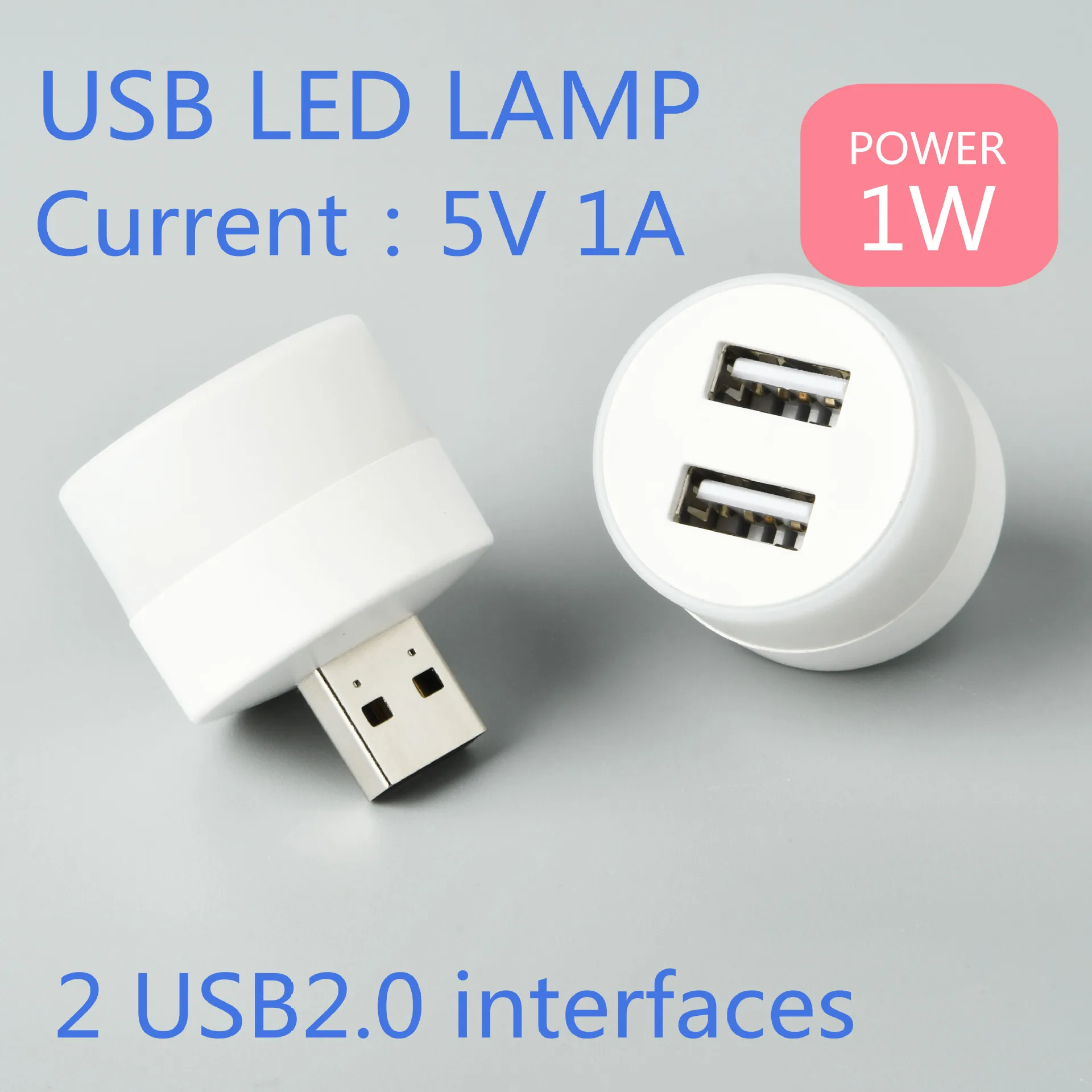 Lampe a poser,Mini Prise USB Lampe 5V 1W Super Lumineux Protection Oculaire Livre Lumière ...
