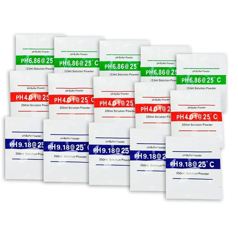 PH Meter Buffer Solution Powder, PH Calibration Solution Packets For ...