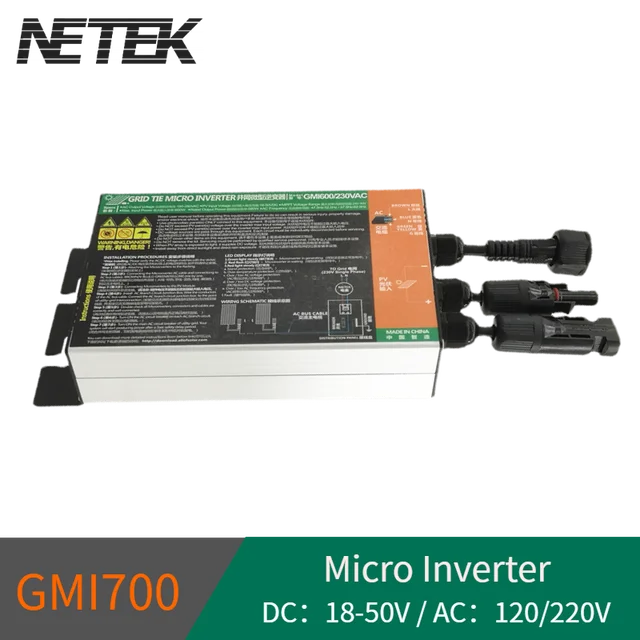 Tetőtéri Napenergia -Rendszer Dugó És Lejátszás Gmi700W Mikro -Inverter ...