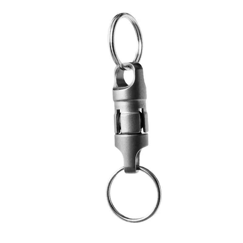 Titanium Alloy Quick Release Open Keychain Key Ring Men Super Light ...