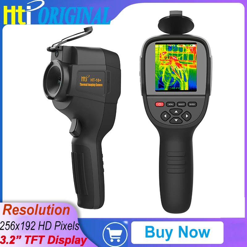 HT 18 + 휴대용 적외선 열 화상 카메라 고해상도 256x192 IR 열 화상 카메라 온도 감지기 악기| | - AliExpress
