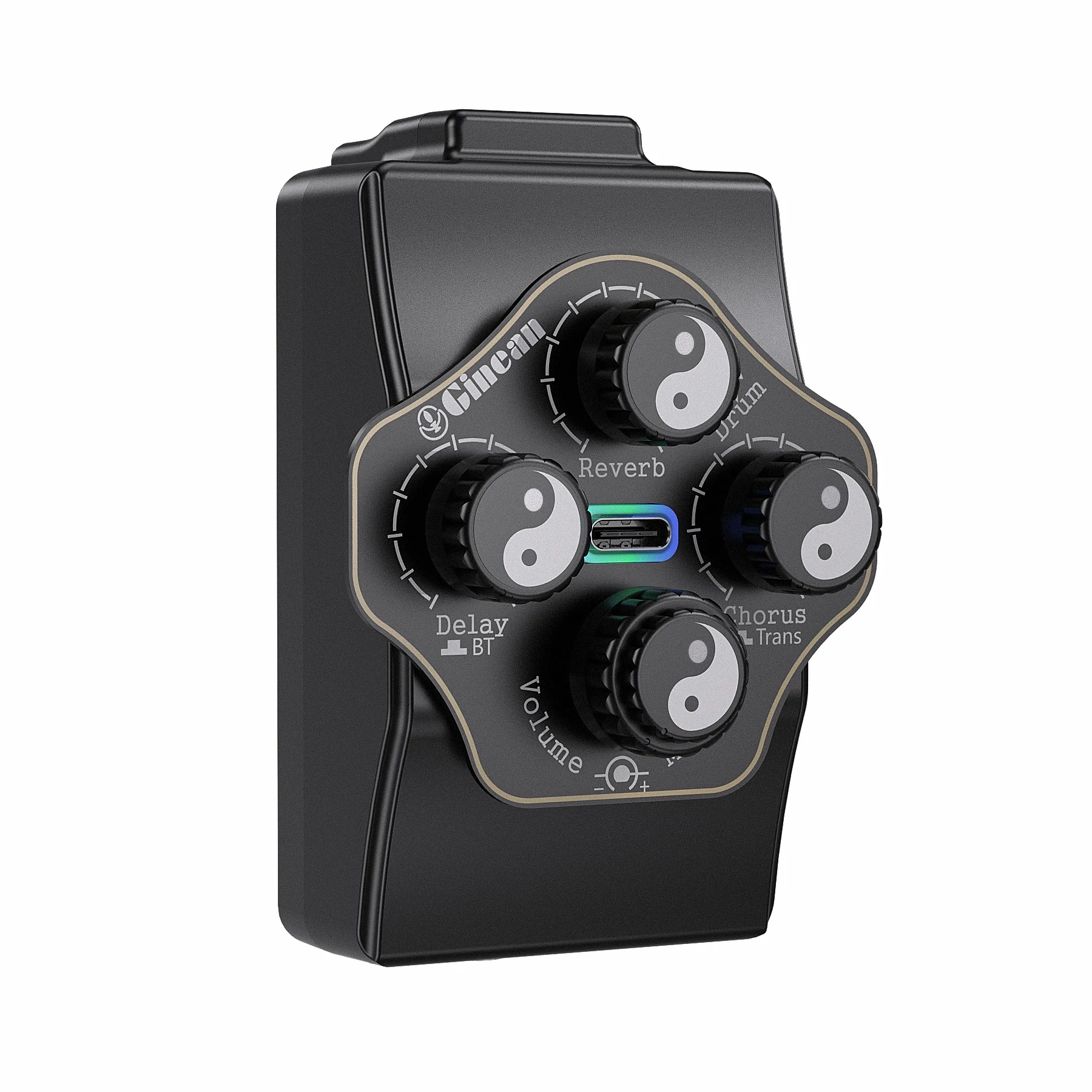 Ginean UF-03C Acoustic Guitar Resonance Pickup Built-in Reverb Chorus ...