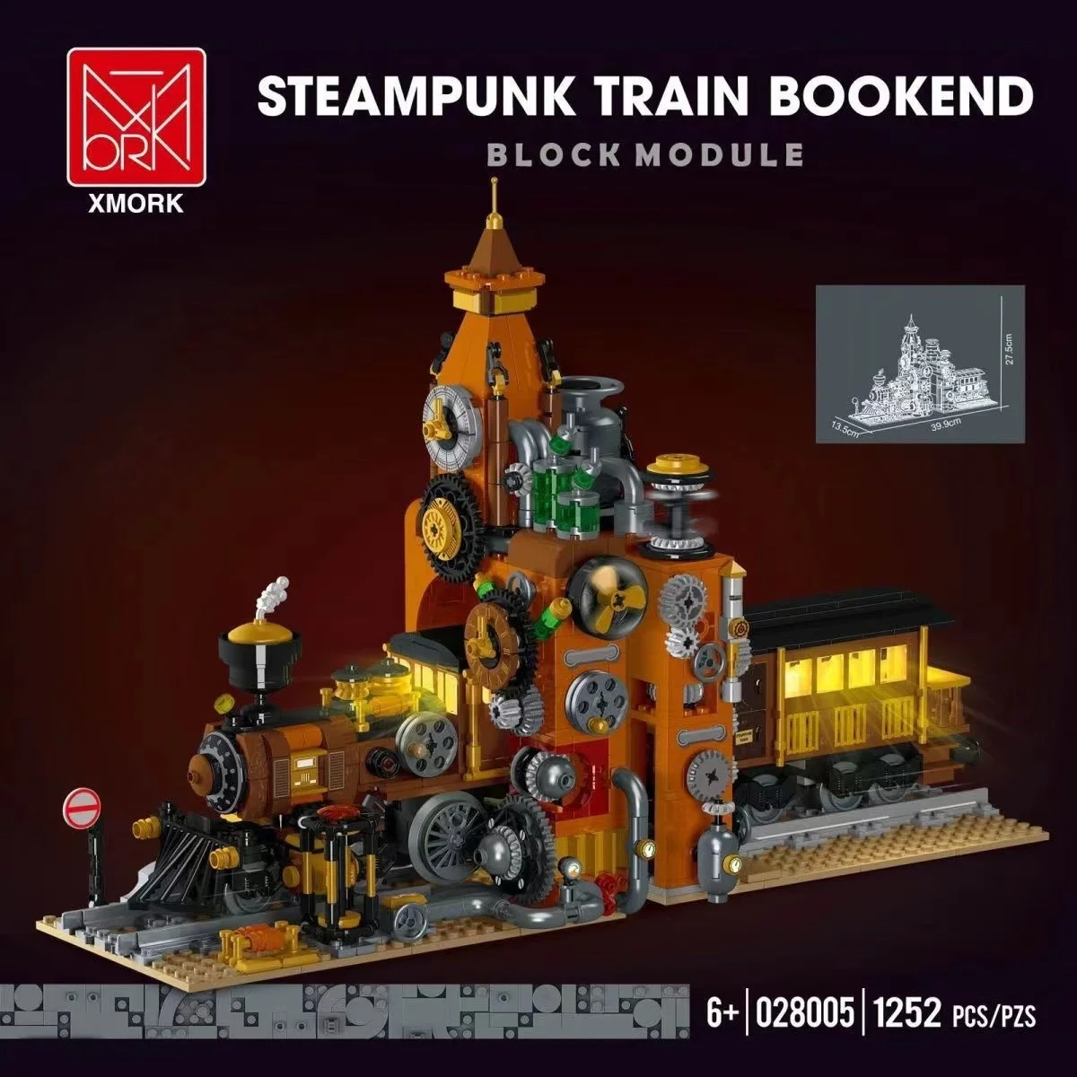 028005 Steampunk Ray Train Book Stand on the Train PlatformTrains ...