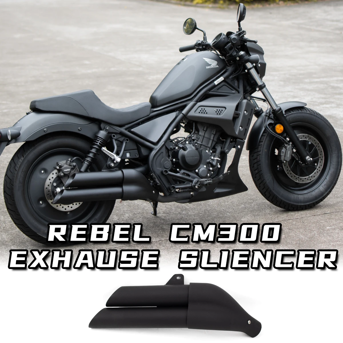 Customized-Retro-Motorcycle-Exhaust-Silencer-Pipe-Right-Side-Double-Tube-With-Stainless-Steel ...