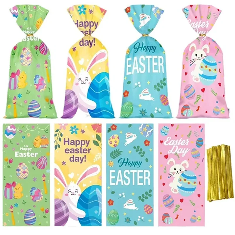 50Pcs-Easter-Rabbit-Candy-Bags-Cute-Bunny-Chick-Cookies-Gifts-Packaging ...