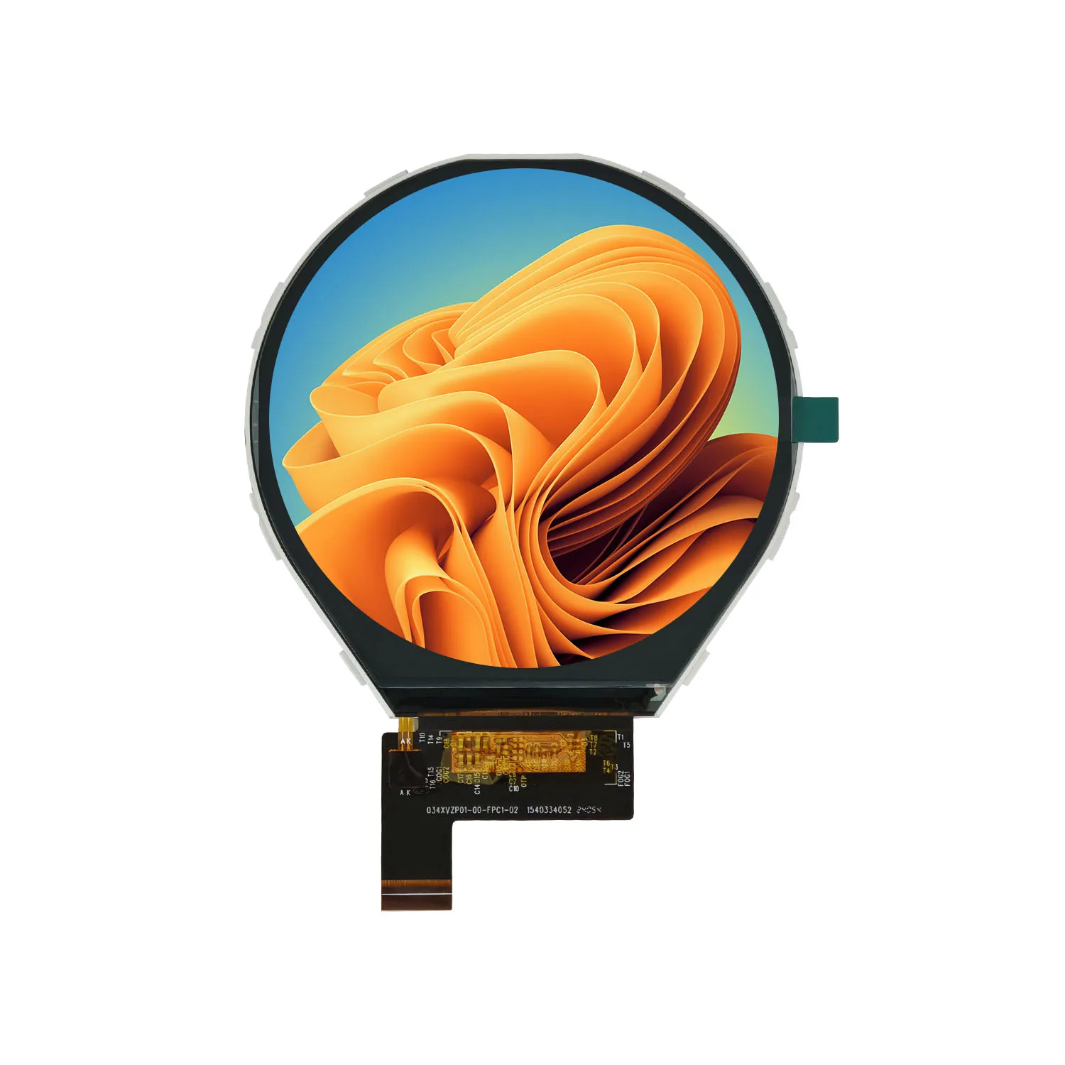 HDMI Driver Board 3.4 Inch Circular Round TFT LCD Display With CTP 800* ...