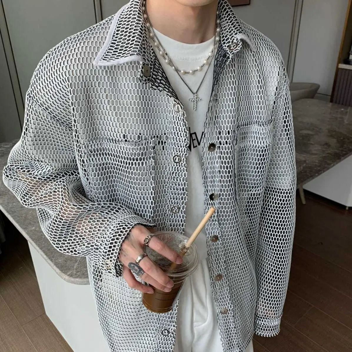 Net-Hole-Sunscreen-Sumproof-Breathing-Sunscreen-Sunproof-Jacket-Man-s ...