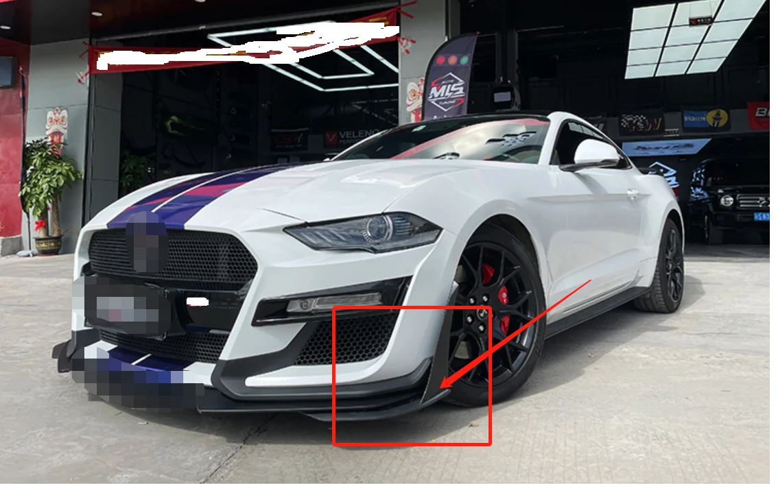 A-Pair-For-15-21-Ford-Mustang-GT500-Style-Front-Bumper-Corner-Spoiler ...