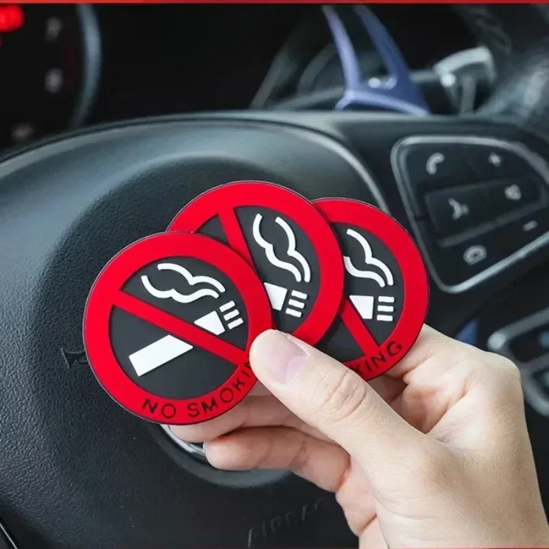 No-Smoking-Car-Stickers-Silica-Gel-Styling-Universal-Auto-Interior ...