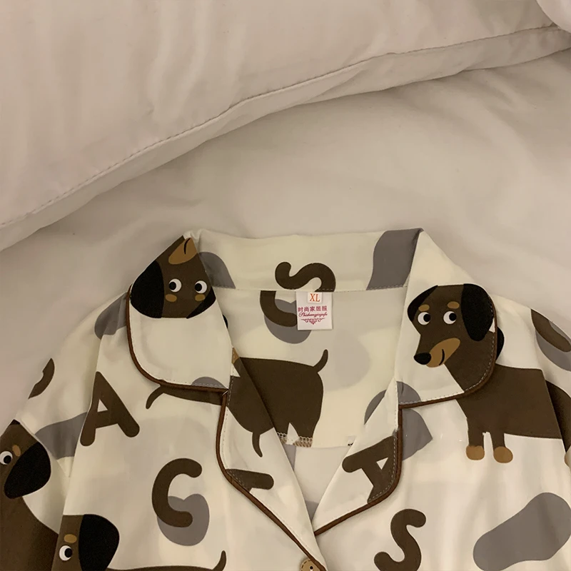 Sausage Dog Cartoon Nightwear for Women – Soft & Whimsical