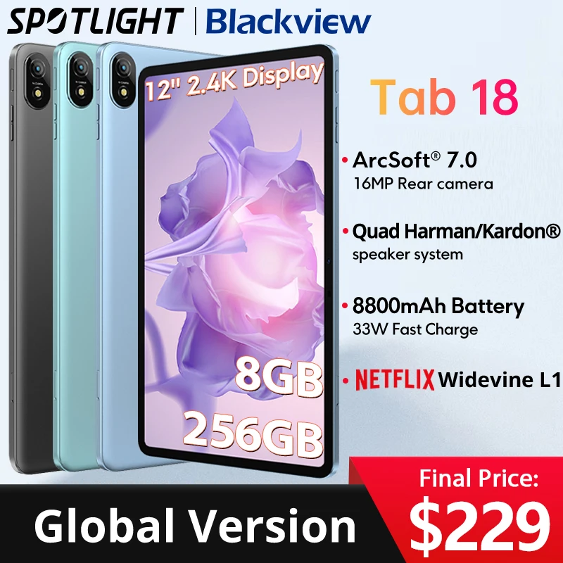World-Premiere-12-inch-Blackview-Tab-18-Tablet-8GB-12GB-256GB-16MP-2-4K ...