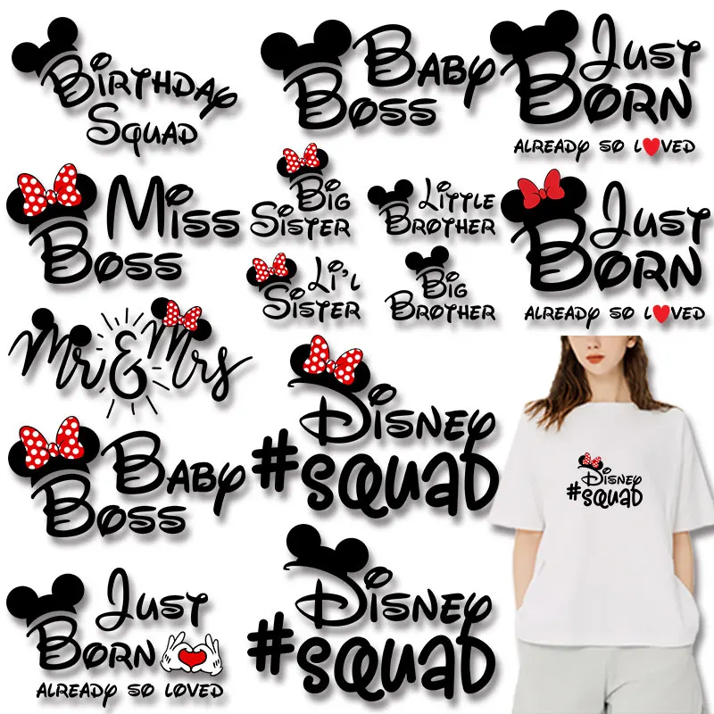 Disney Mickey Mouse Head Animal Alphabet Pattern Iron On Transfer ...