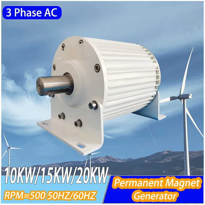 Low-Speed-10KW-15KW-20KW-96V-220V-380V-Gearless-Permanent-Magnet-Generator-AC-Alternators-Use ...