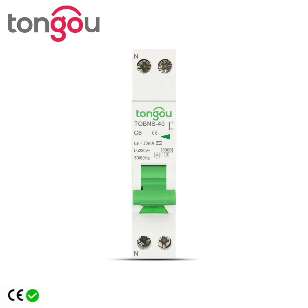 Type A RCBO 6KA 18mm 6A 10A 20A 25A 32A 40A 30mA 1P+N Residual Current ...