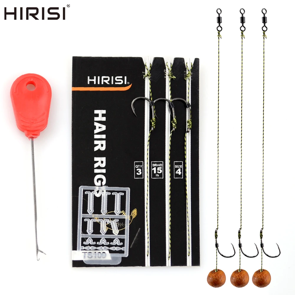 Hirisi-3pcs-Carp-Fishing-Hair-rigs-set-carp-Terminal-Tackle-Kit-Ready ...