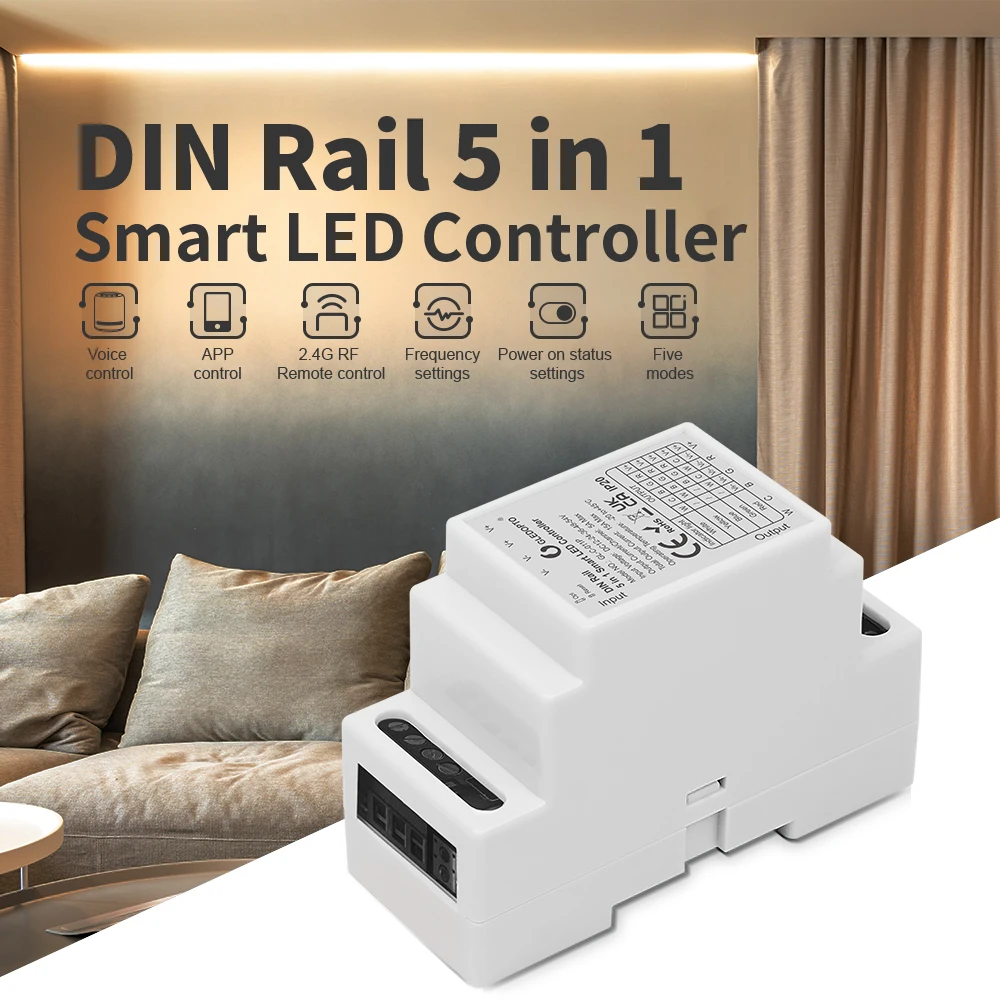 Gledopto Smart Zigbee 3.0 Din Rail 5 in 1 RGBCCT/RGBW/RGB/ CCT/Dimmer ...