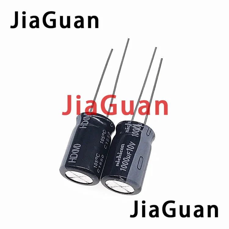 50PCS-NEW-NICHICON-HD-10V1000UF-10X16MM-Aluminum-electrolytic-capacitor ...