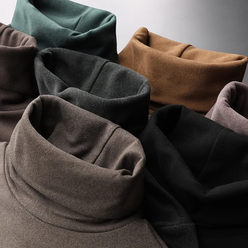 2020 Summer Spring Men Turtleneck Pullover Sweater Casual Slim Fit ...