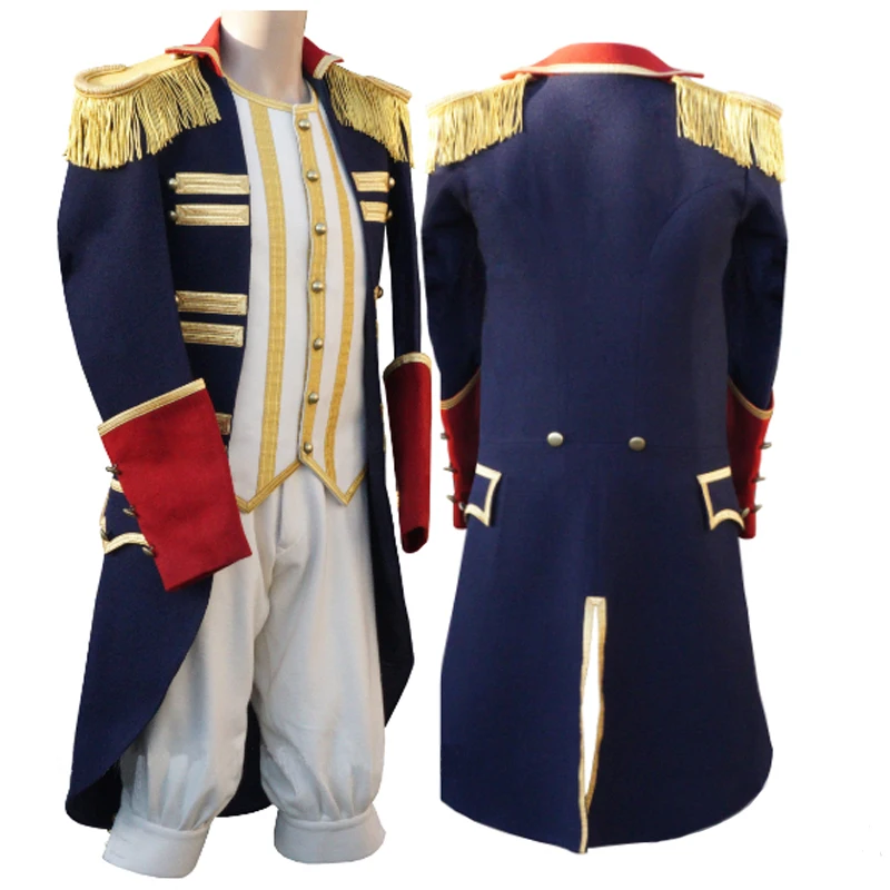 18th-Century-Prussian-Military-Cosplay-Uniform-Medieval-Suit-Colonial ...