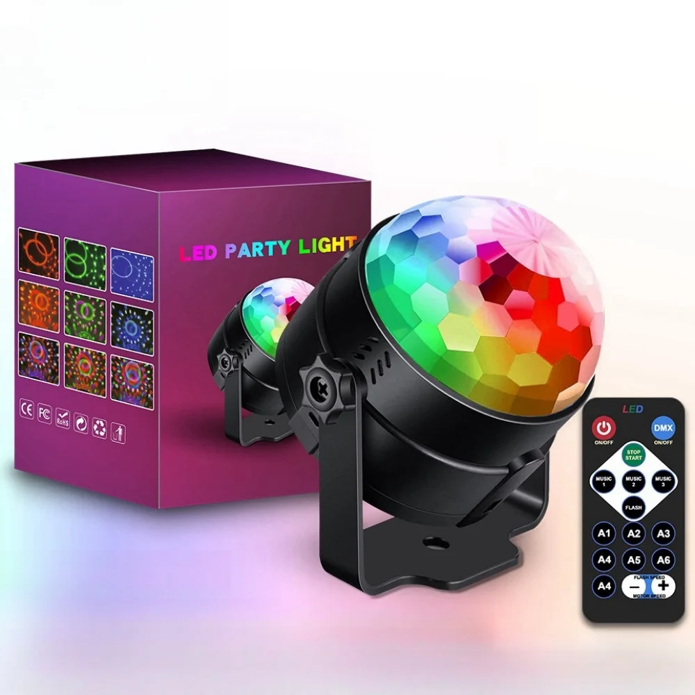 RGB-USB-Mini-Stage-Light-7-Colors-Sound-Activated-with-Remote-Control ...