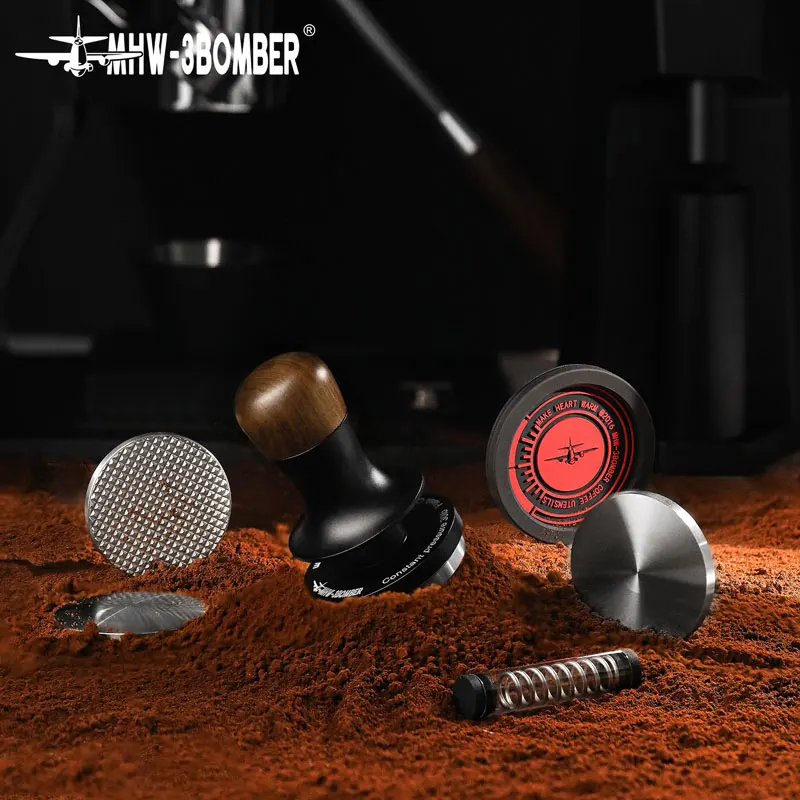 MHW-3BOMBER-Coffee-Tamper-Set-With-4-Replaceable-Stainless-Steel-Base ...