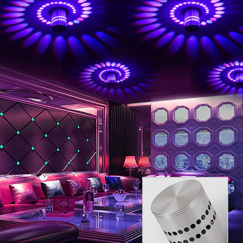 Modern Led Wall Lights Colorful Spot Light For Fixture Corridor Aisle ...