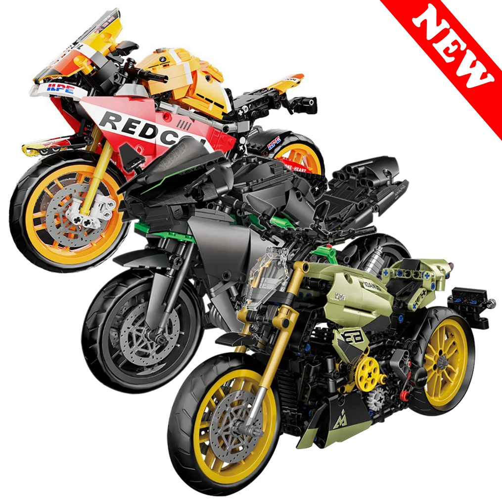 Motorcycle Construction Blocks | Building Blocks | Expert Boy Toys ...