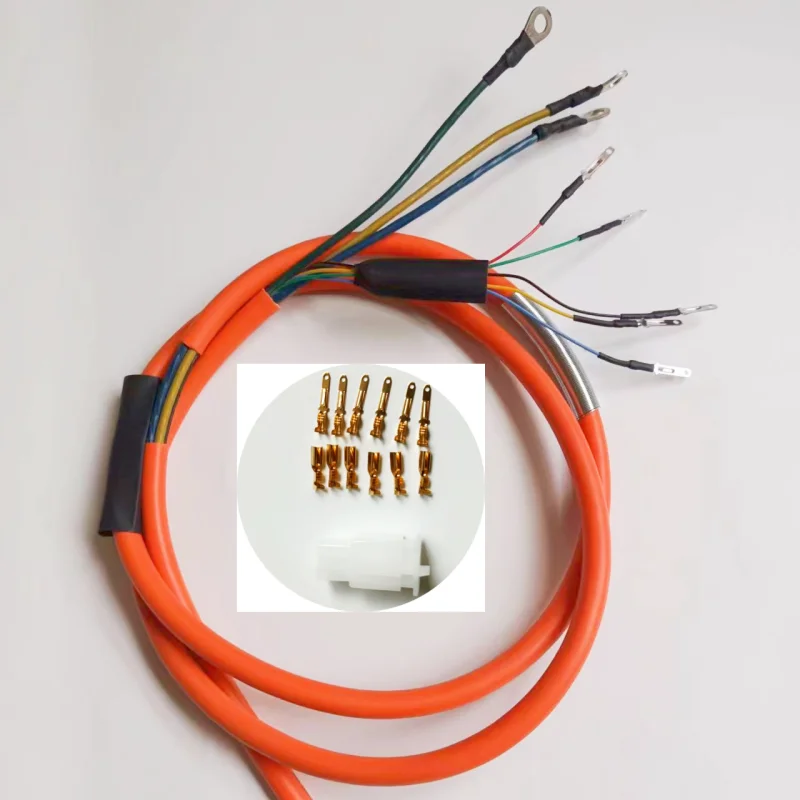 1.2 Meter 2.5mm² Electric Bicycle Motor Cable 800W Hub Motor Cable ...