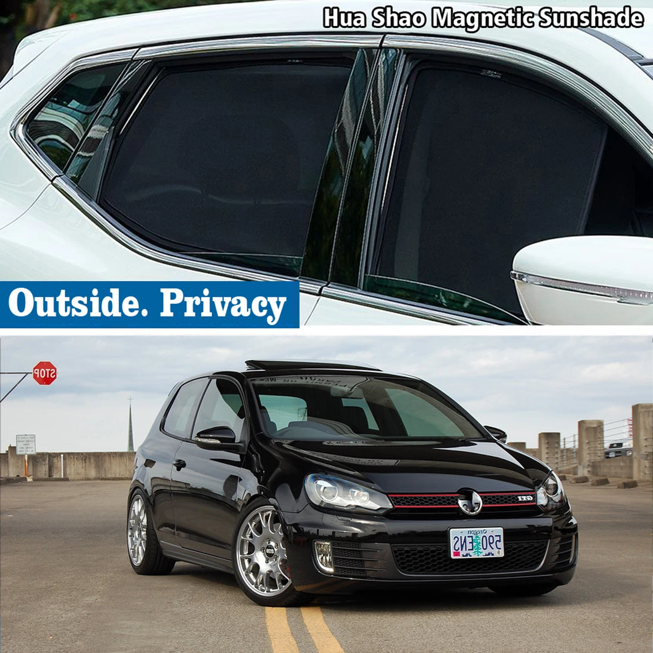 Magnetic-Car-Sunshade-Shield-Windshield-Frame-Curtain-Sun-Shade-For ...